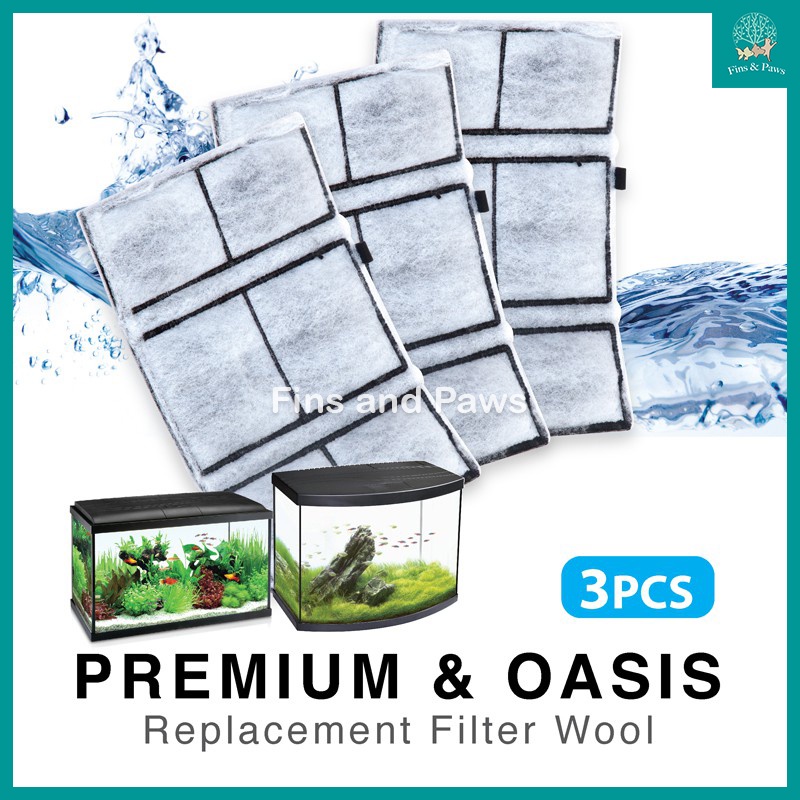 [Resun] 3PCS Replacement Filter Wool for RIPPLES OASIS CLEARCUBE ...