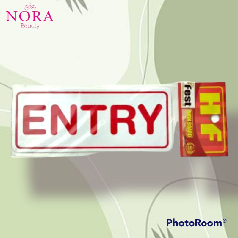 Entry Sign sticker // | Shopee Singapore