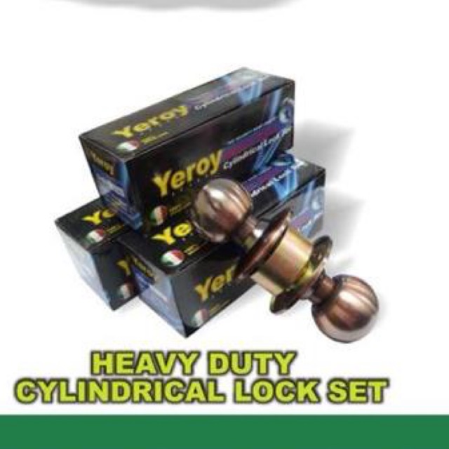 yeroy Heavy Duty Cylindrical Lock Set (door lock) | Shopee Singapore