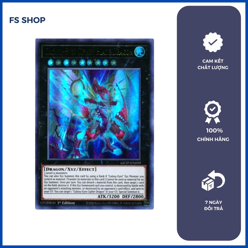 Genuine yugioh card Galaxy-Eyes Cipher Blade Dragon (Ultra Rare ...