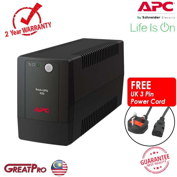APC 650VA 230V UPS BATTERY BACKUP (BX650LI-MS) | Shopee Singapore
