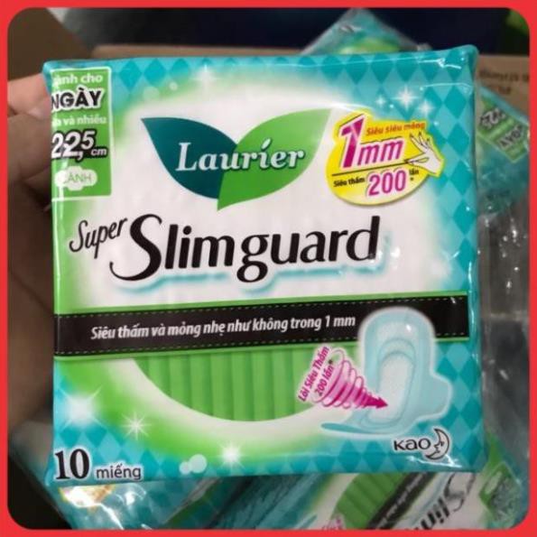Laurier Super Slimguard Daytime sanitary napkin 10 Super thin wings (22 ...