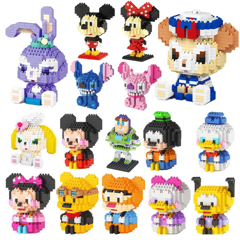 [SG ready stock] Disney Mickey Mouse Blocks Brick toys building Mini ...