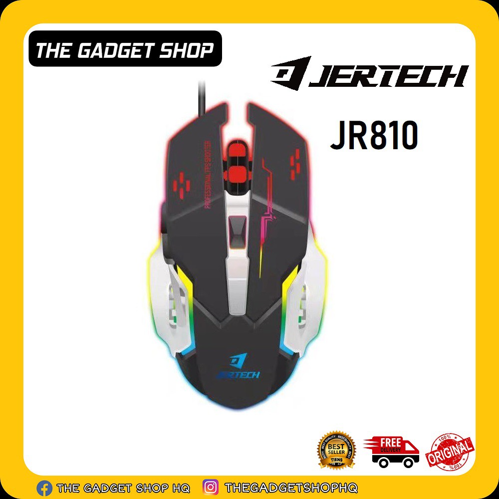 🔥 READY STOCK 🔥 JERTECH JR810 GAMING MOUSE | Shopee Singapore