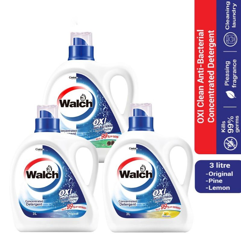 Walch OXI clean Anti-bacterial Concentrated Detergent (3L) | Shopee ...