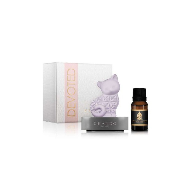 Chando - Shanghai Magnolia Ceramic Cat Diffuser (10ml) | Shopee Singapore