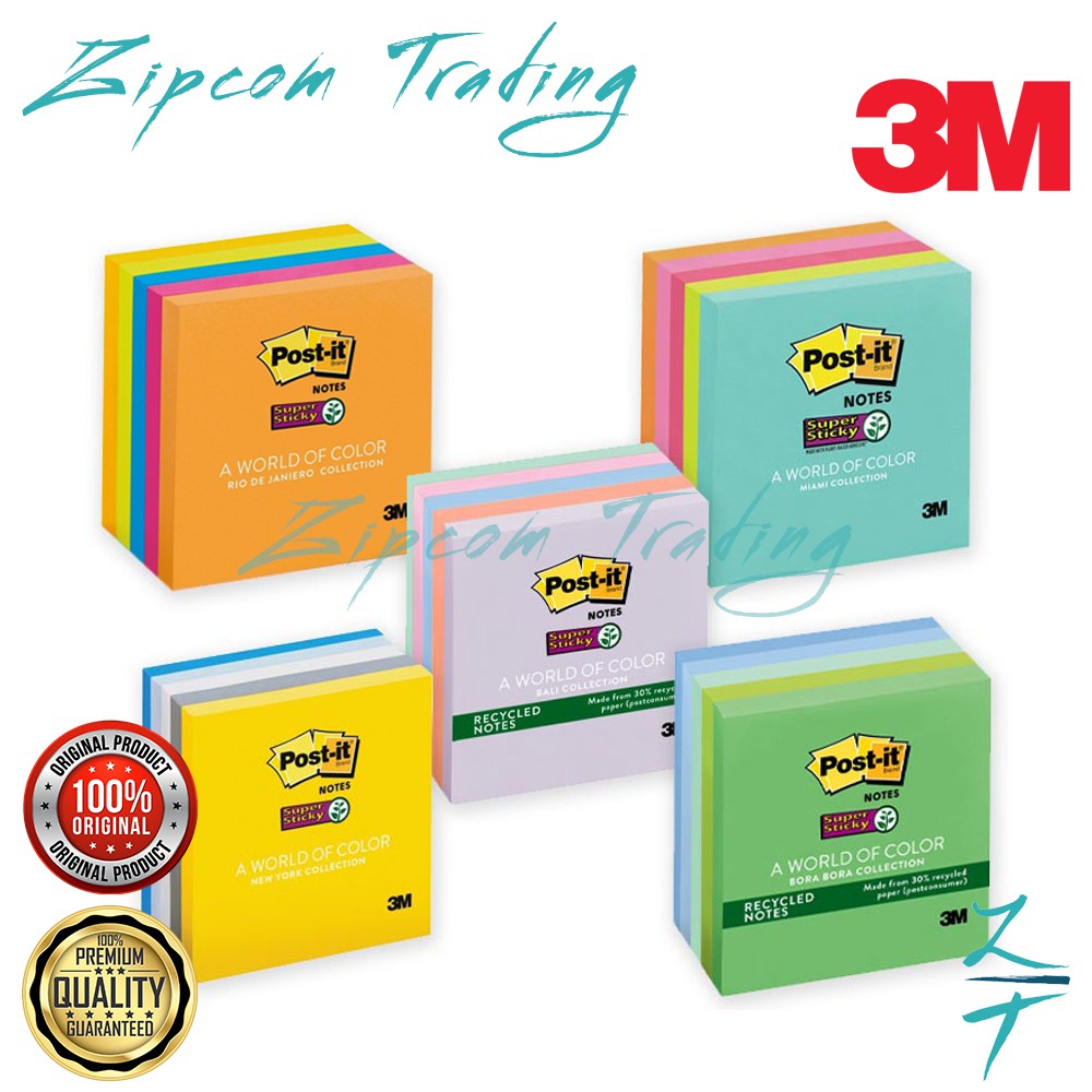3M Post-it Super Sticky Cubes (90 Sheets x 5 Pads) | Shopee Singapore
