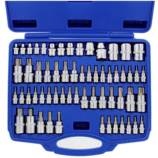 Torx Bit Socket Set - 60 pcs Steel Star Bit Set Tamperproof Torx Plus and External Torx Socket ...