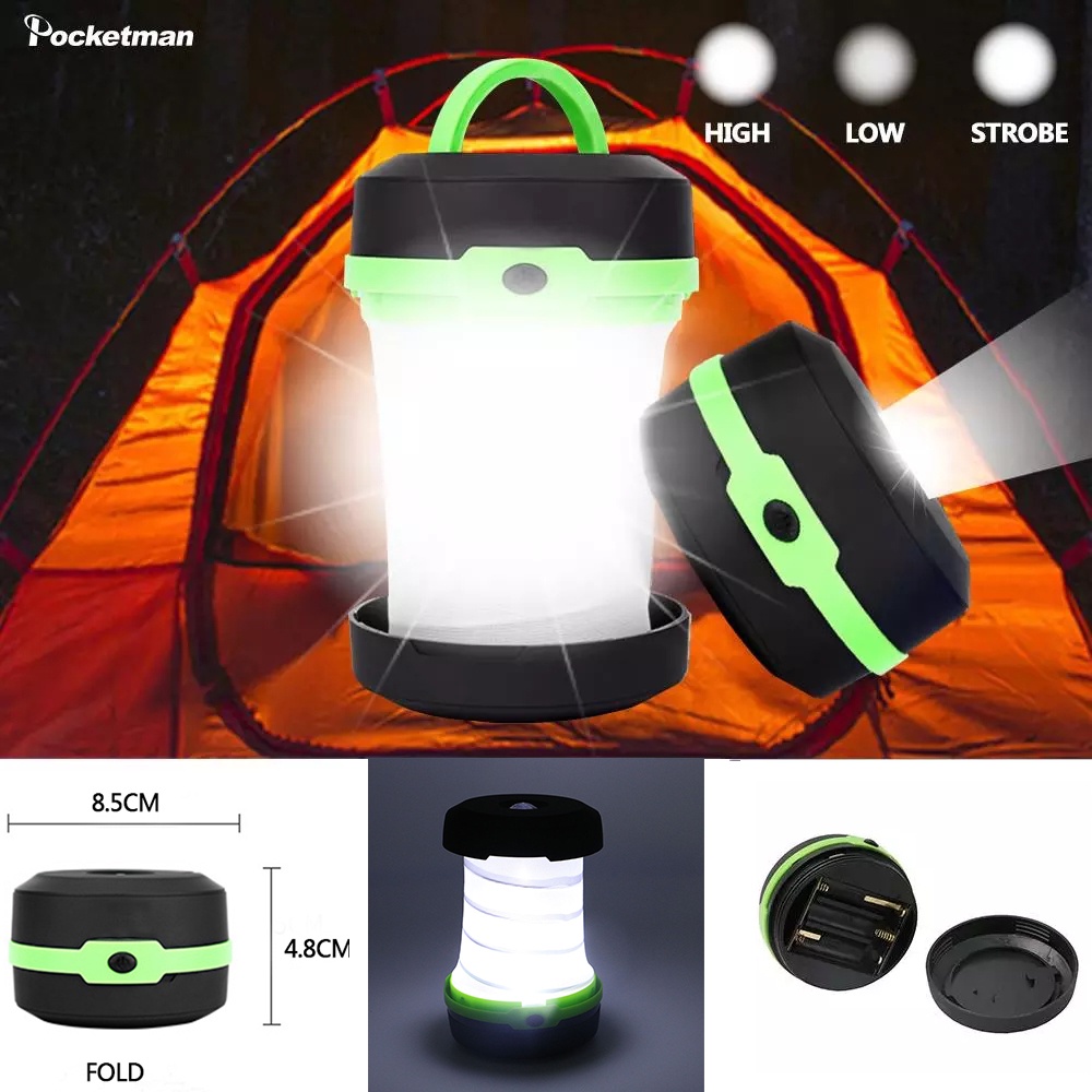 New Telescopic Foldable LED Camping Light Portable Tent Light Night ...