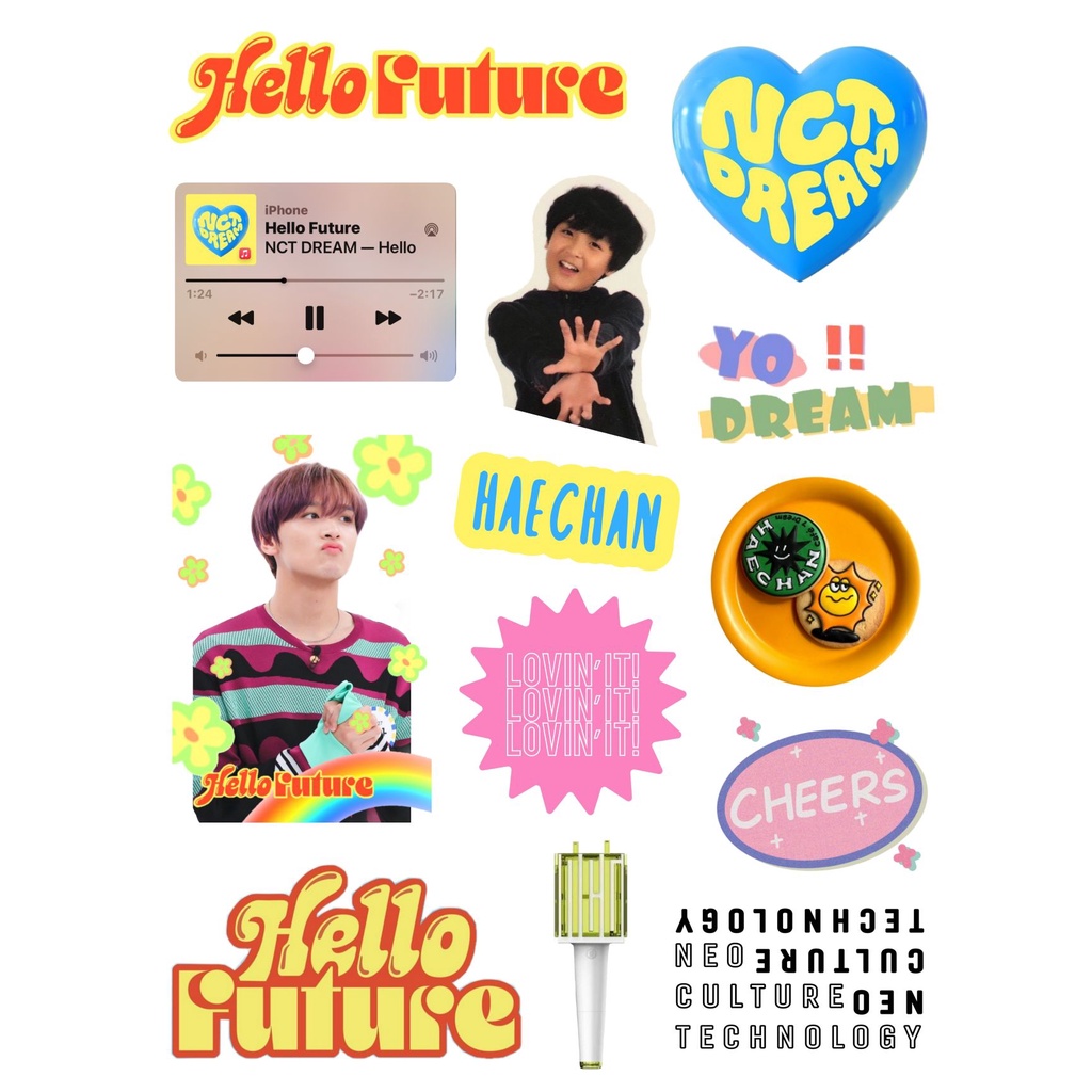 Hello Future NCT Dream Haechan Mark Jaemin Sticker/Kpop Aesthetic ...