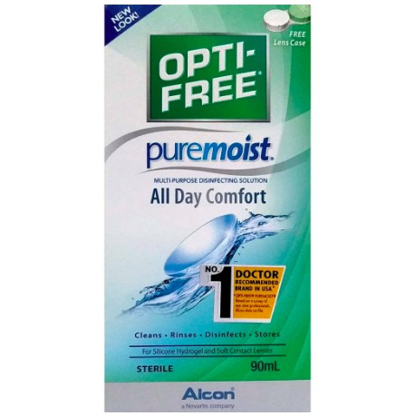 OPTI-FREE PUREMOIST MULTI-PURPOSE DISINFECTING SOLUTION 90ML EXP04/2024 ...