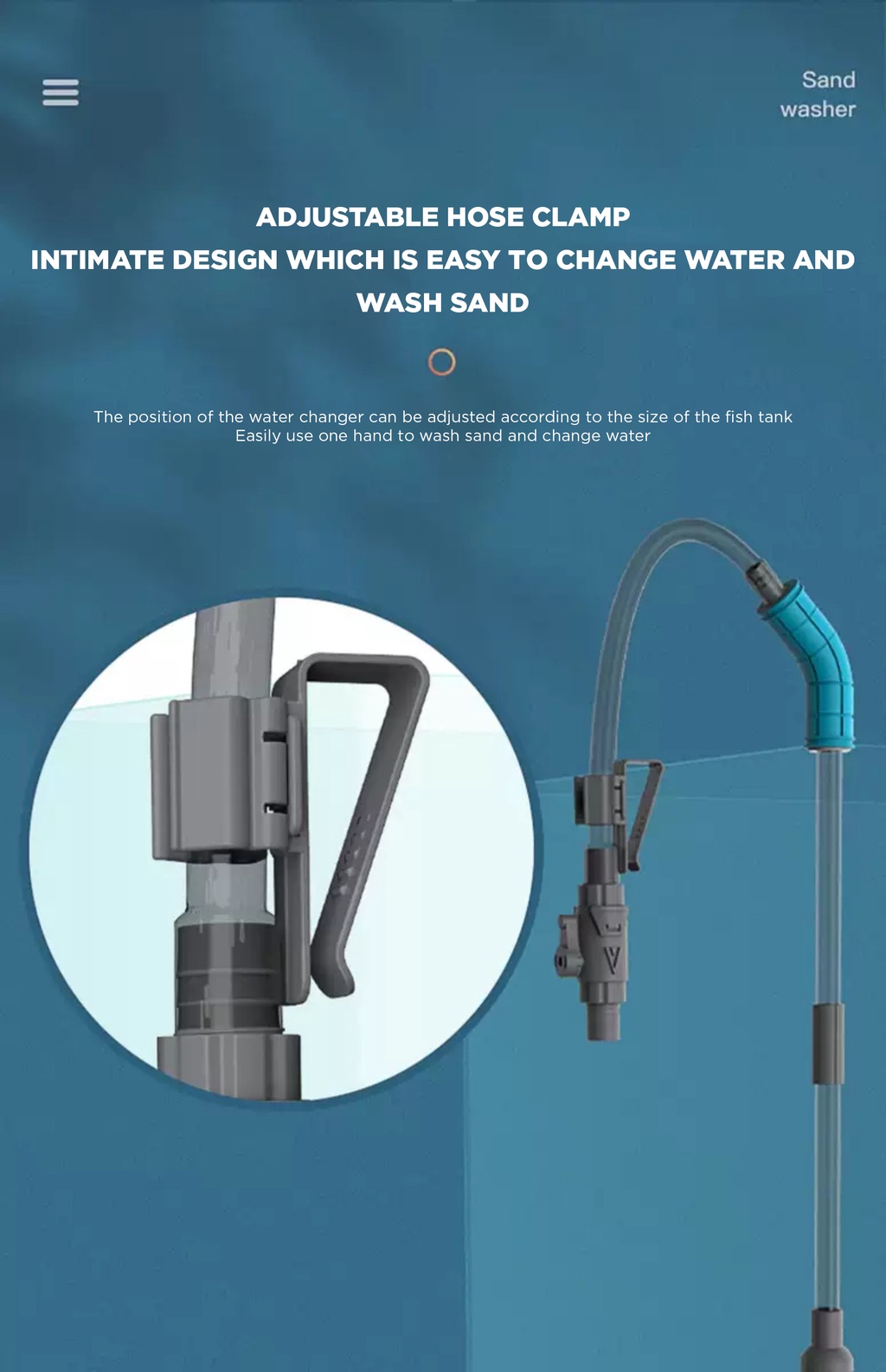 YEE Aquarium Water Changer, Shaking Multifunctional Water Changer With ...