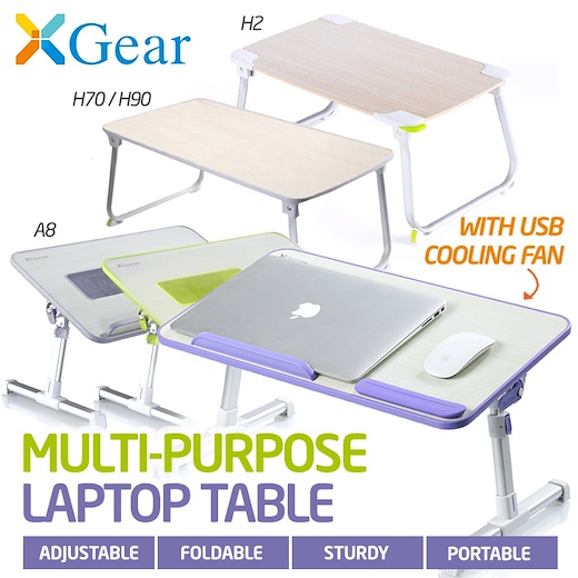 Xgear SAIJI Foldable Laptop Table Computer Table Bedside Desk Multi ...