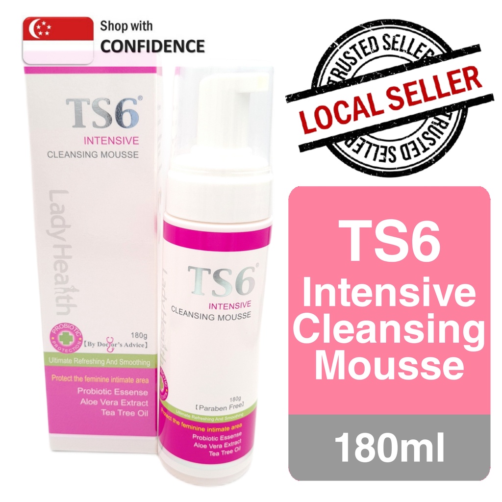TS6 Intensive Cleansing Mousse (EXP 2027) Intimate Feminine Wash with ...
