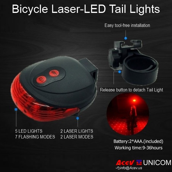 Bicycle Laser-LED Tail Lights ★ Stocks in Singapore ★ | Shopee Singapore