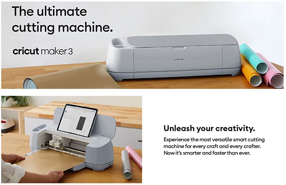 Cricut Maker 3 Smart Designer/Cutter/Personalizer Works with 300 ...