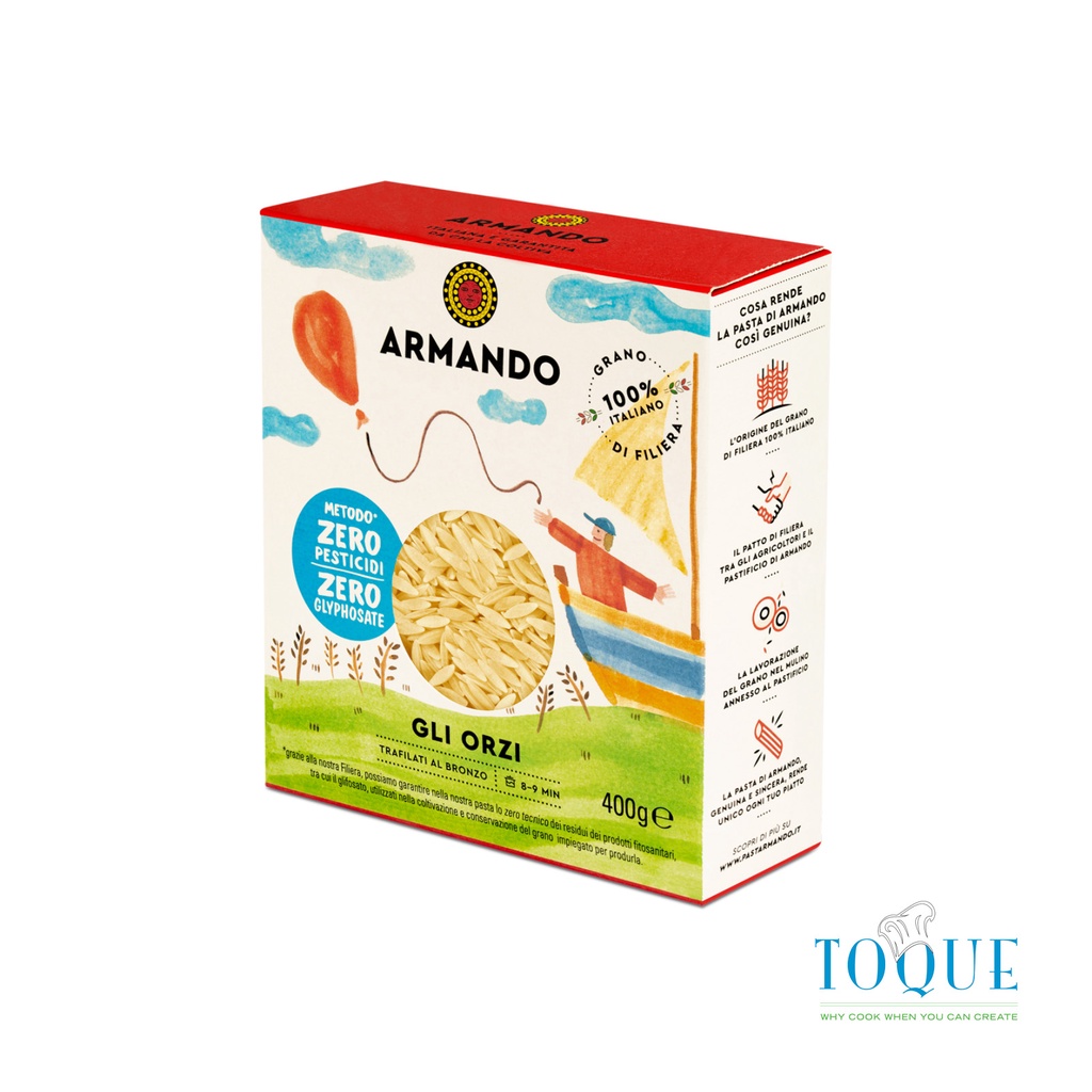 Armando Pasta Orzo (Rice Shape) 400gm | Shopee Singapore
