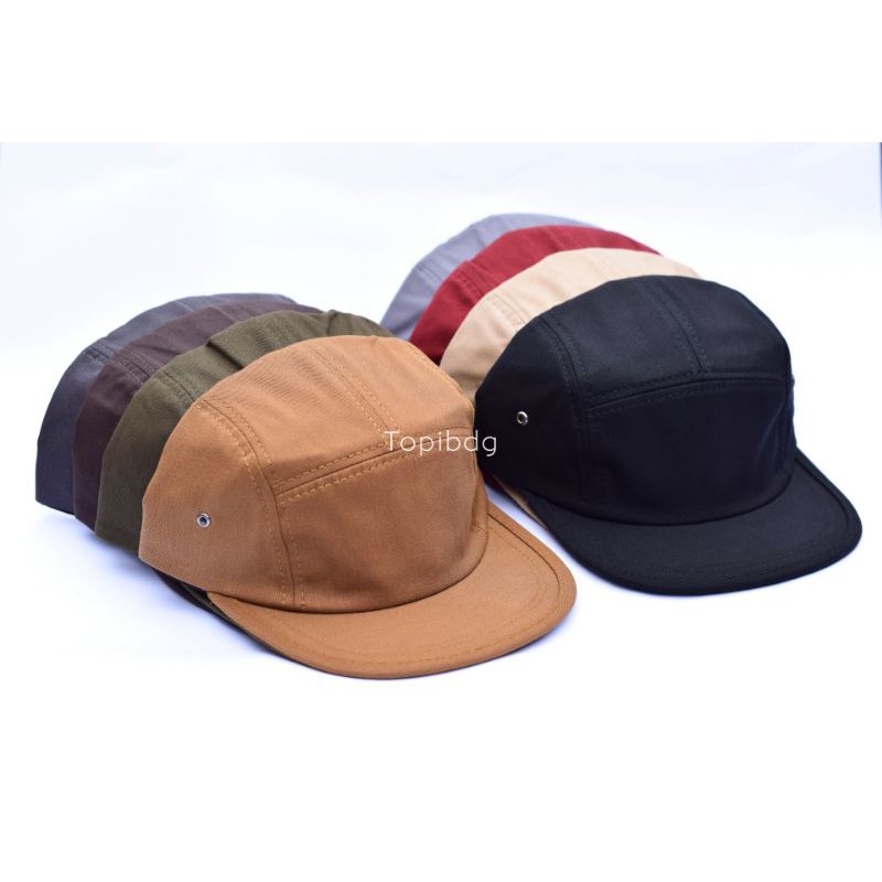 PLAIN 5 PANEL HAT / PREMIUM PANEL FIVE HAT / DISTRO HAT | Shopee Singapore