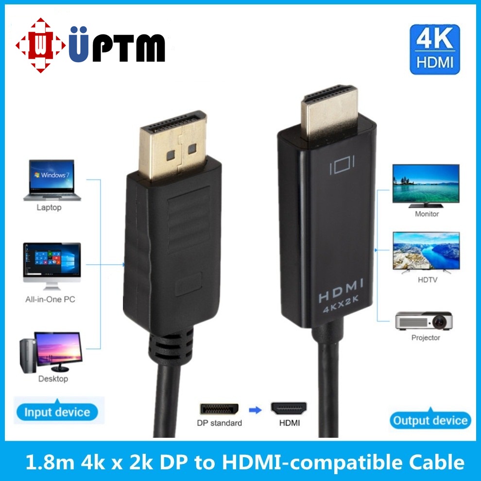 DisplayPort DP (Source) to HDMI (Display) Cable | Shopee Singapore