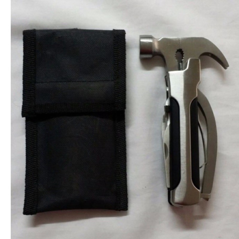 Multi-Function Portable Hammer tools Stainless with Pouch | Shopee ...