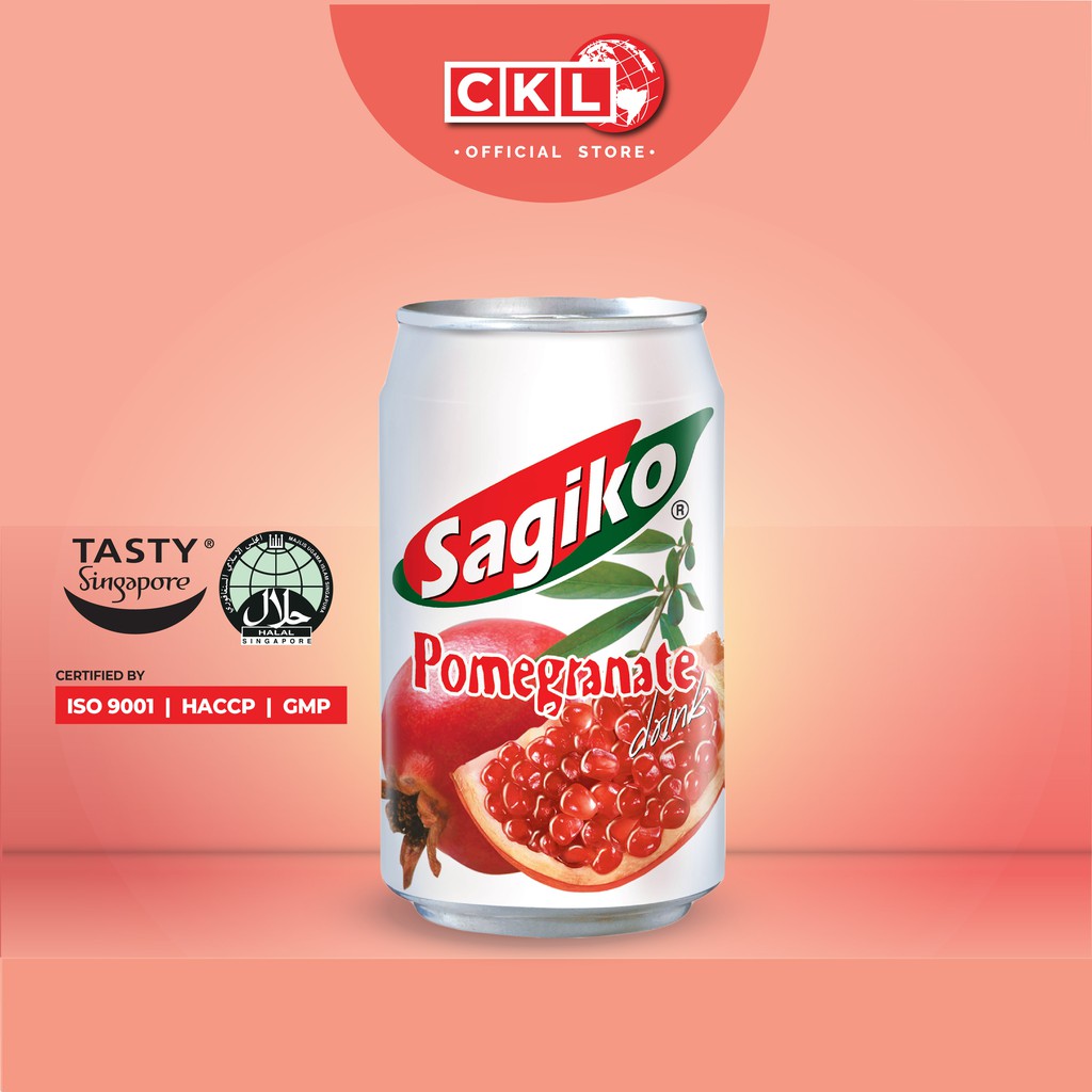 Sagiko Pomegranate Drink - Halal - 320ml x 24 cans | Shopee Singapore