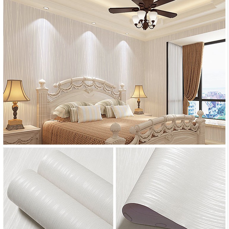 10M X 45CM PVC Wallpaper Self Adhesive Waterproof Silk Walls Sticker ...