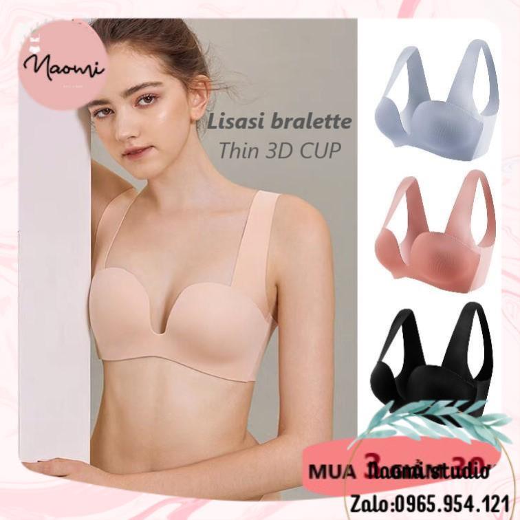 [ Premium PRODUCTS ] Lisasi 3D CUP voiceless bra, seamless latex, thin padded bra AS206 NAOMI ...