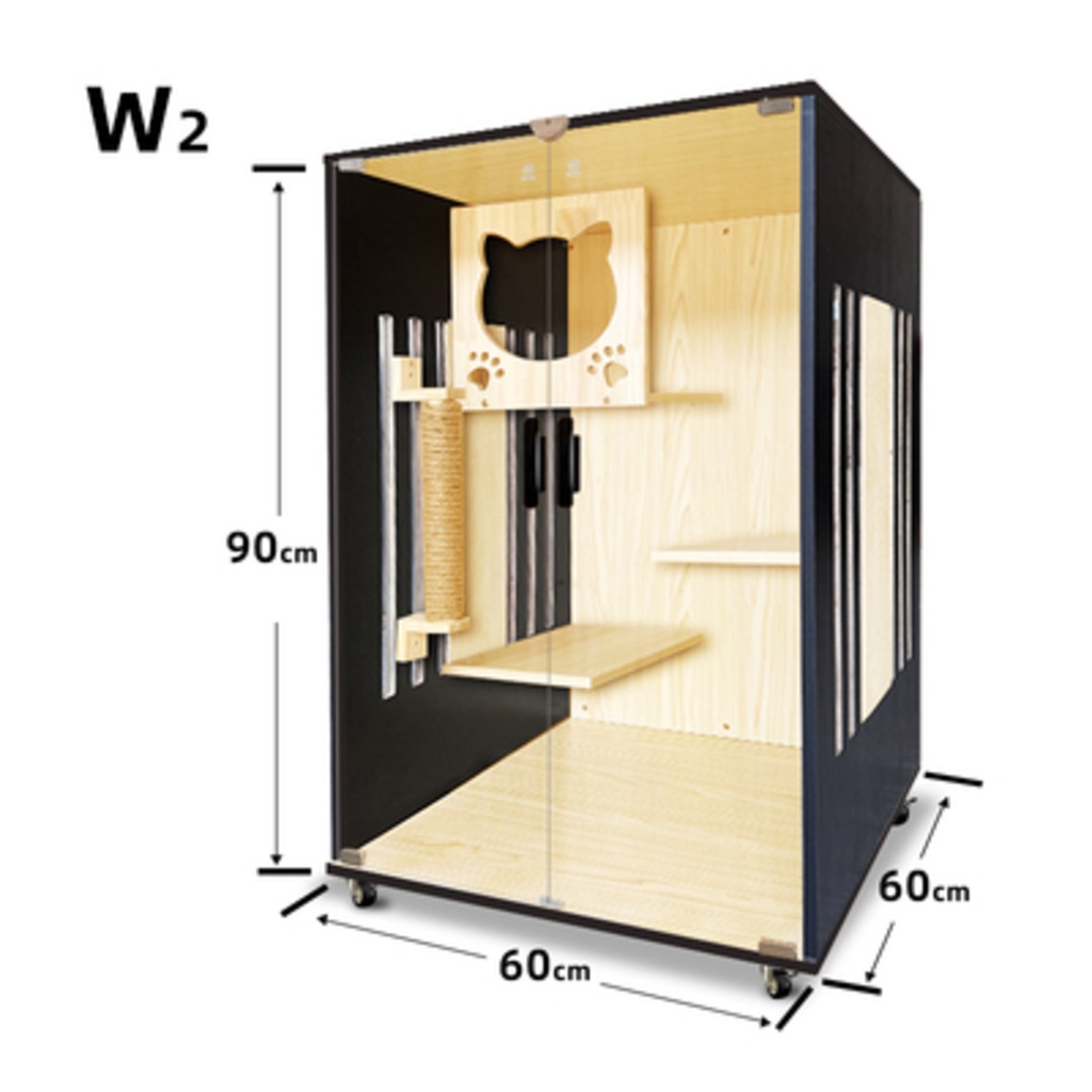 Cat Villa Cat Cage Household Solid Wood Cat Cage Indoor Cat Cabinet ...