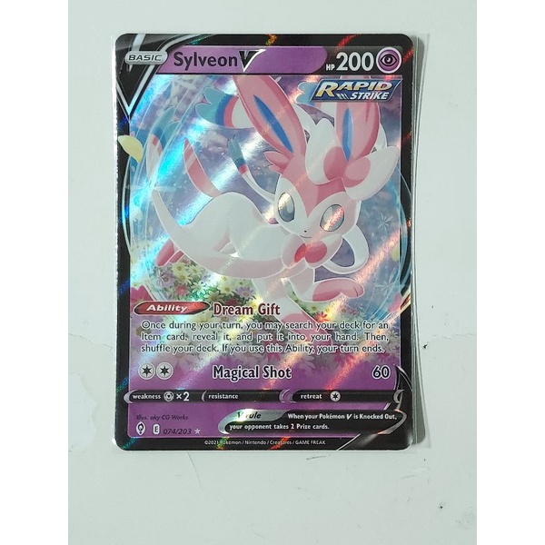 Pokemon sylveon V evolving skies card | Shopee Singapore