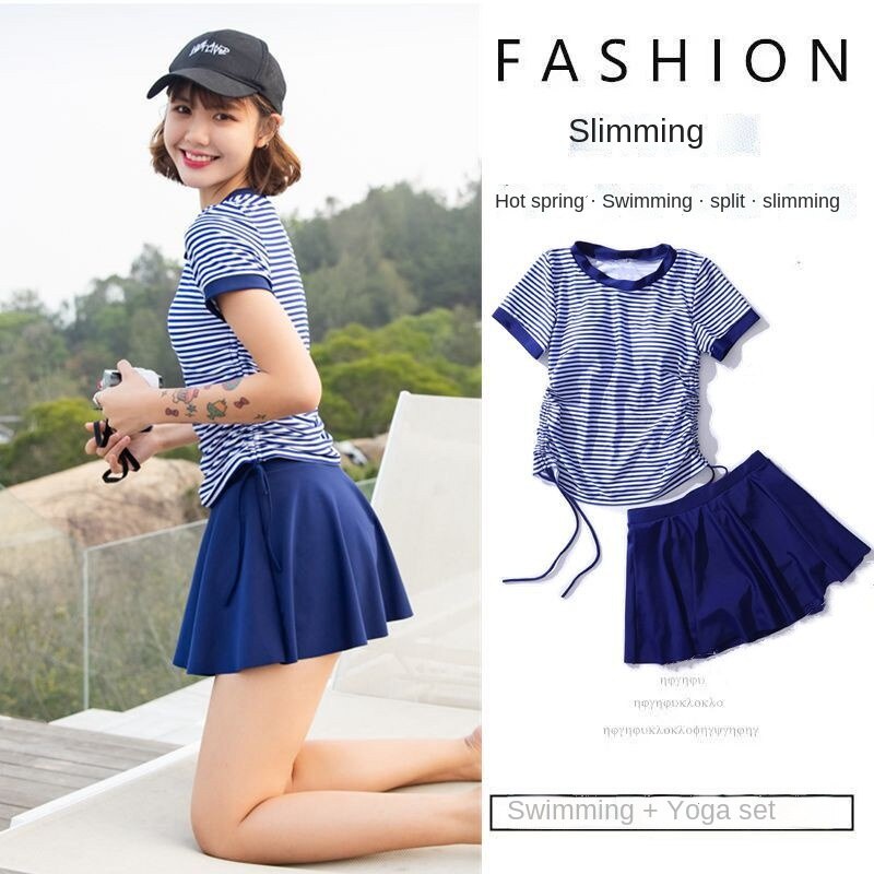 Swimwear women Swimsuit for women Quick drying lattice conservative ...