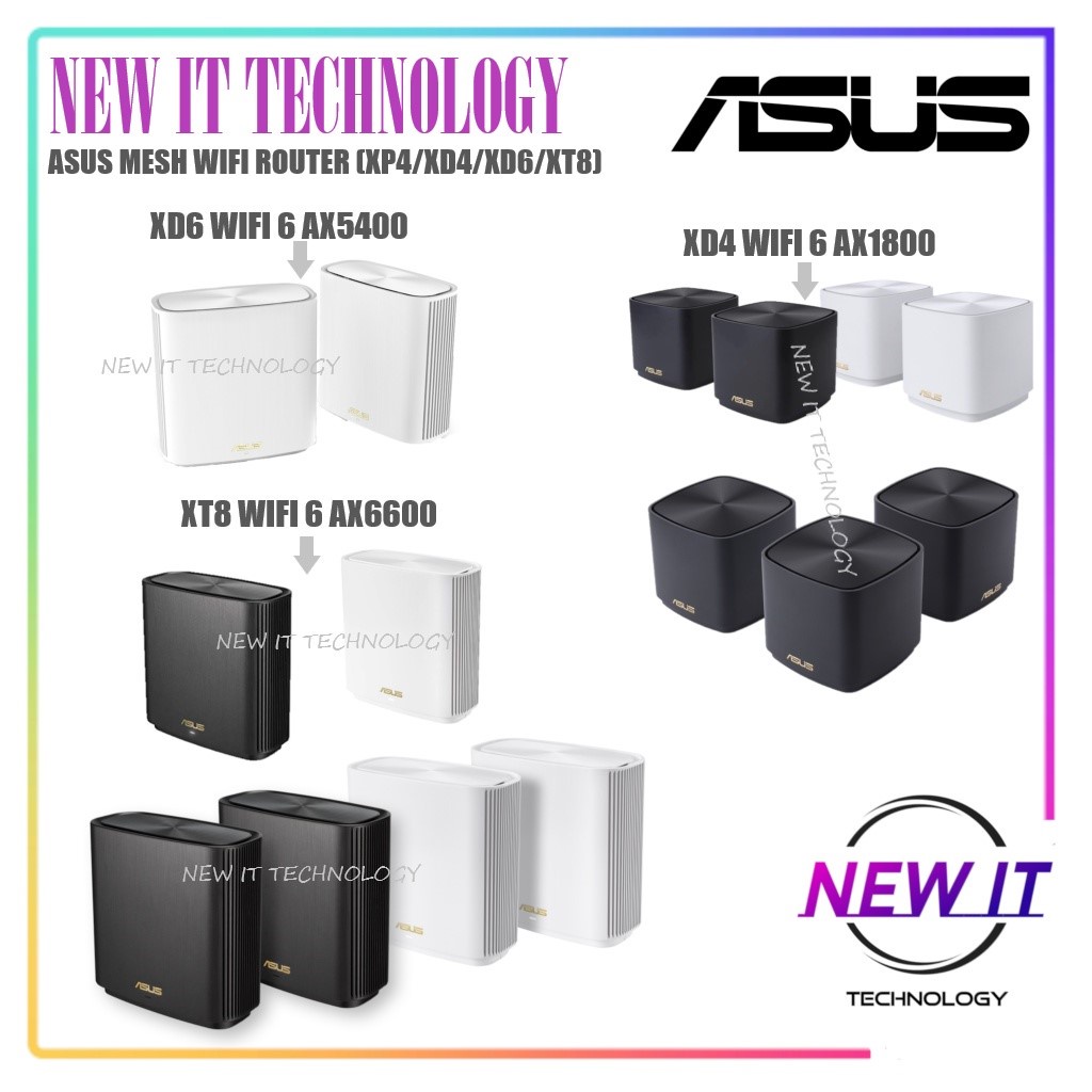 Asus Zenwifi Gigabit WIFI 6 Mesh System Router XP4 AX1800|XD4 AX1800 ...