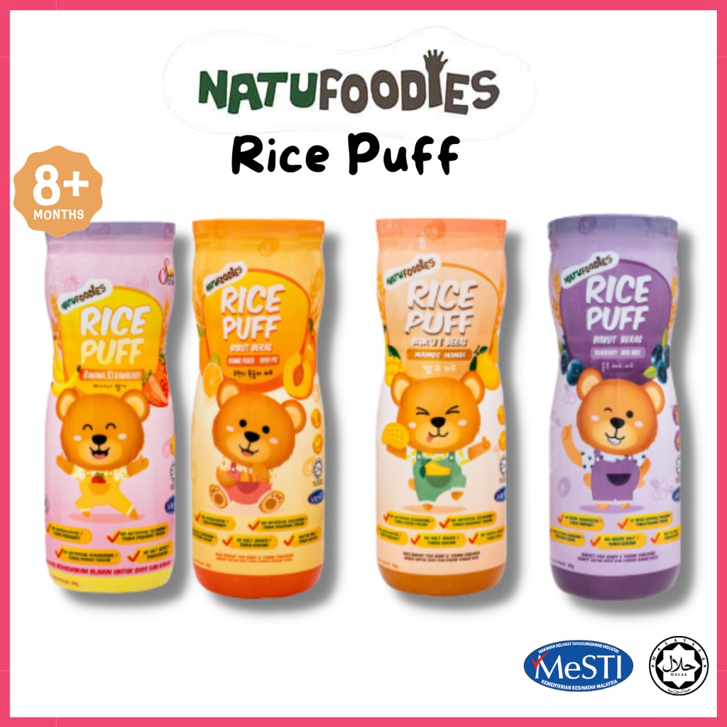 NATUFOODIES Rice Puff 60g HALAL Baby Snack | Shopee Singapore