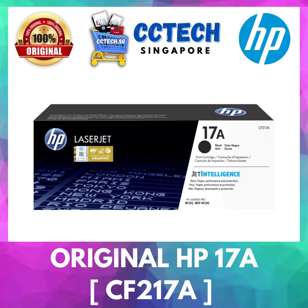 ORIGINAL HP 17A Black Toner Cartridge [CF217A] READY STOCKS | Shopee ...
