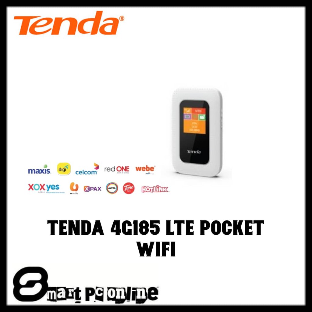 Tenda 4G185 Mobile Router Hotspot Portable Router Maxis/Digi/Celcom 4G ...