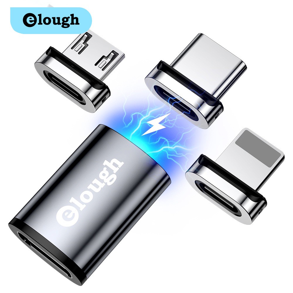 Elough Mini Type C Magnetic Adapter Convert Plug USB-C Female to Micro ...