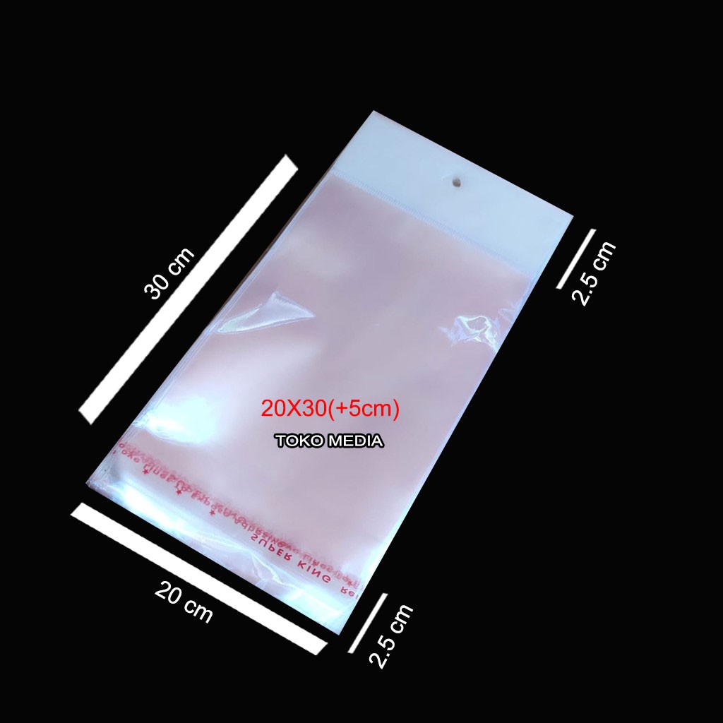 Plastic Opp Display Glue Hanging/Lumos 20x30(+5cm) | Shopee Singapore
