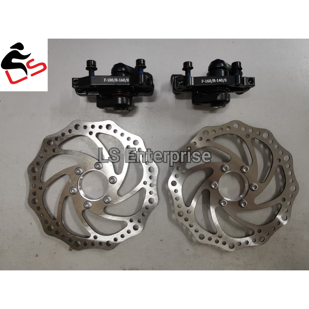 Bicycle Disc Brake Set F/R Full Set MTB Basikal Brek Disc | Shopee ...