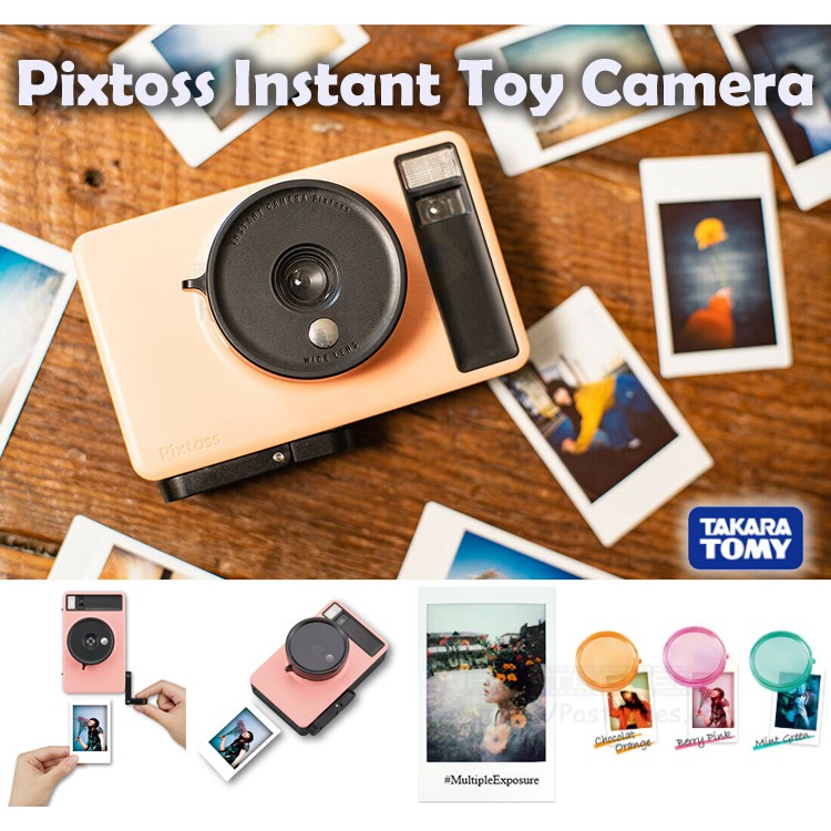 Takara Tomy Pixtoss Instant Camera Use Instax Mini Film | Shopee Singapore