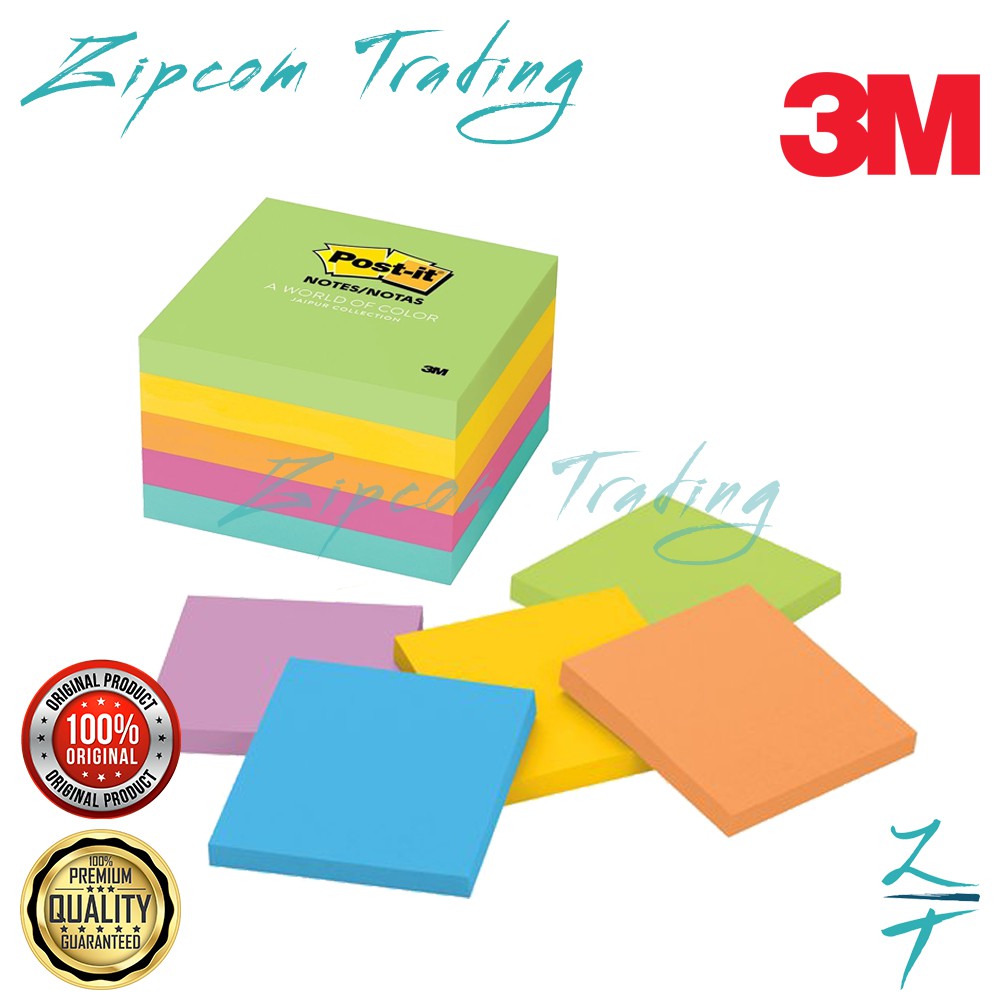 3M Post-it Sticky Noted Cubes (100 Sheets x 5 Pads) | Shopee Singapore
