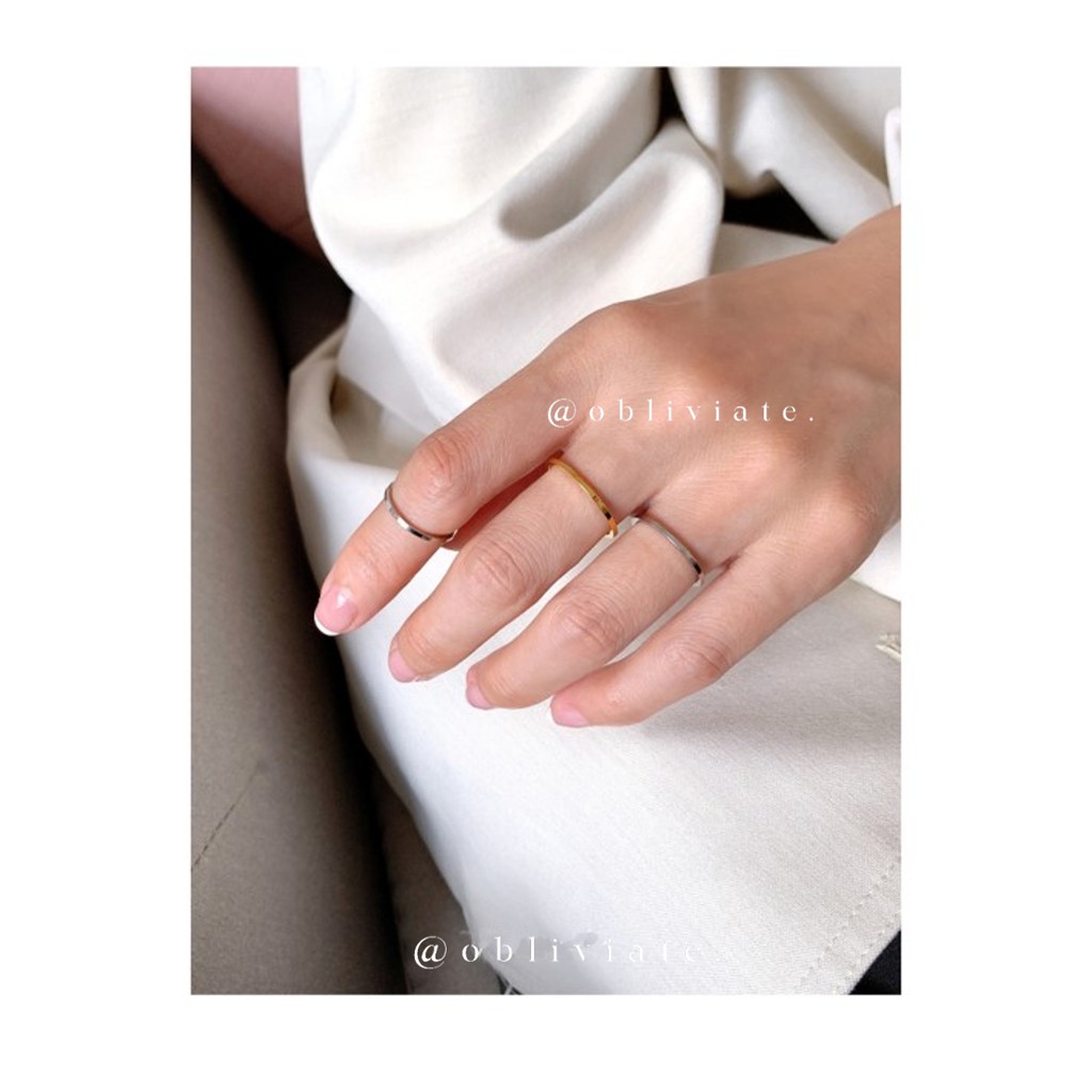 Non Tarnish 1mm Thin Simple Stacking Ring • Gold Rings Minimalist ...