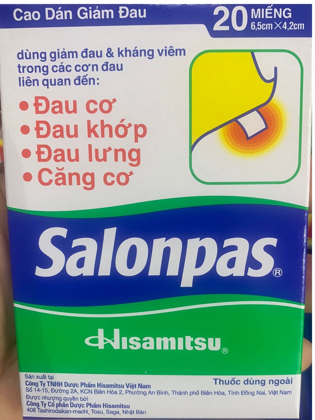 Salonpas Pain Relieving Patch 20 Strips | Shopee Singapore
