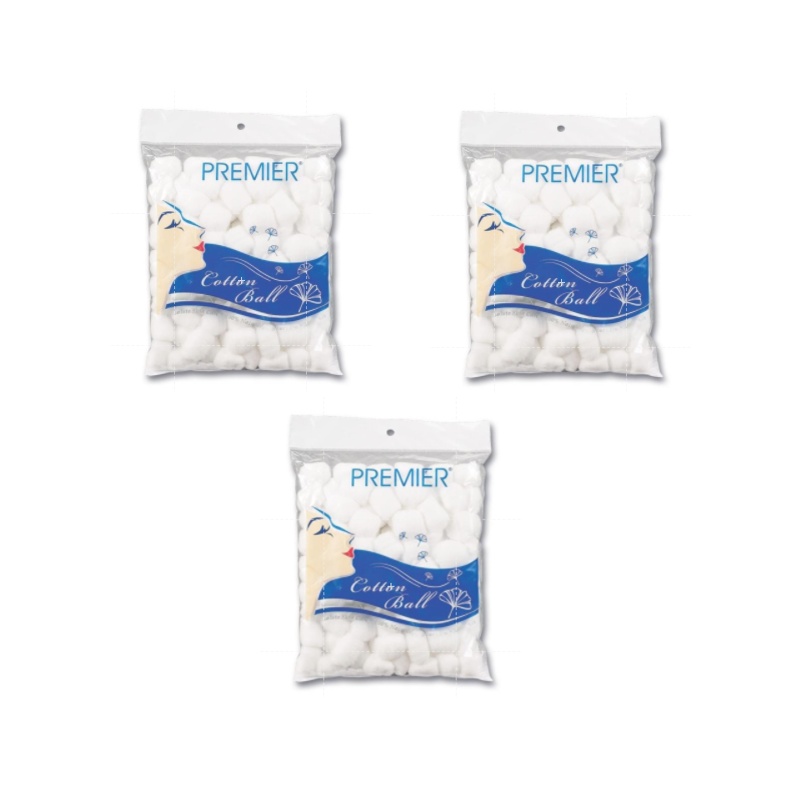 [Bundle of 3] Premier Cotton Ball 100pc | Shopee Singapore