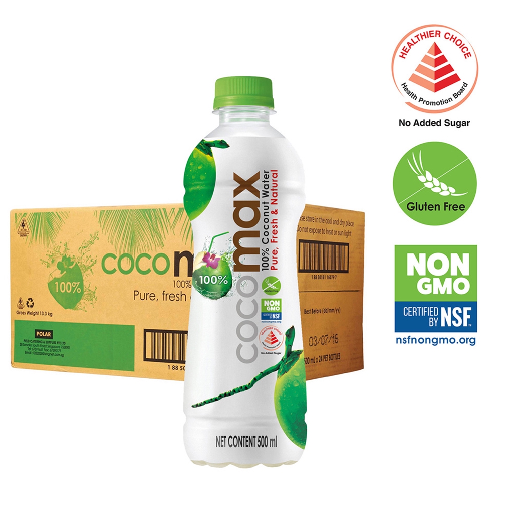 [1 Carton] Cocomax 100% Coconut Water (24x500ml) | Shopee Singapore