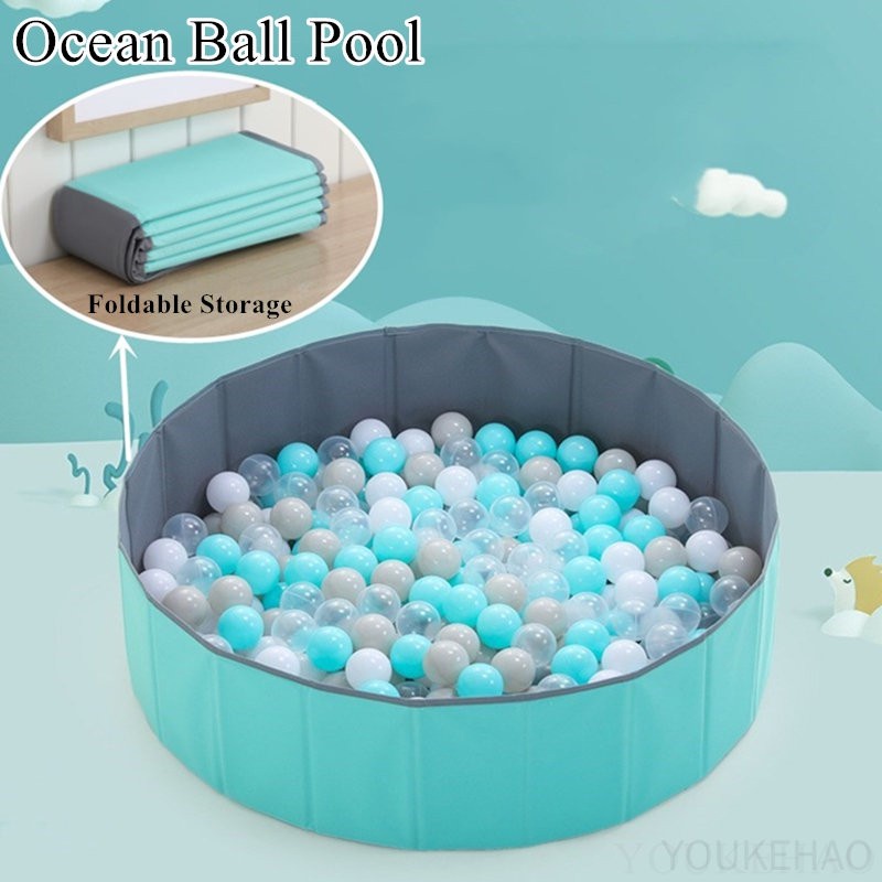 Foldable Kids Portable Baby Ocean Bobo Ball Pit Pool | Shopee Singapore