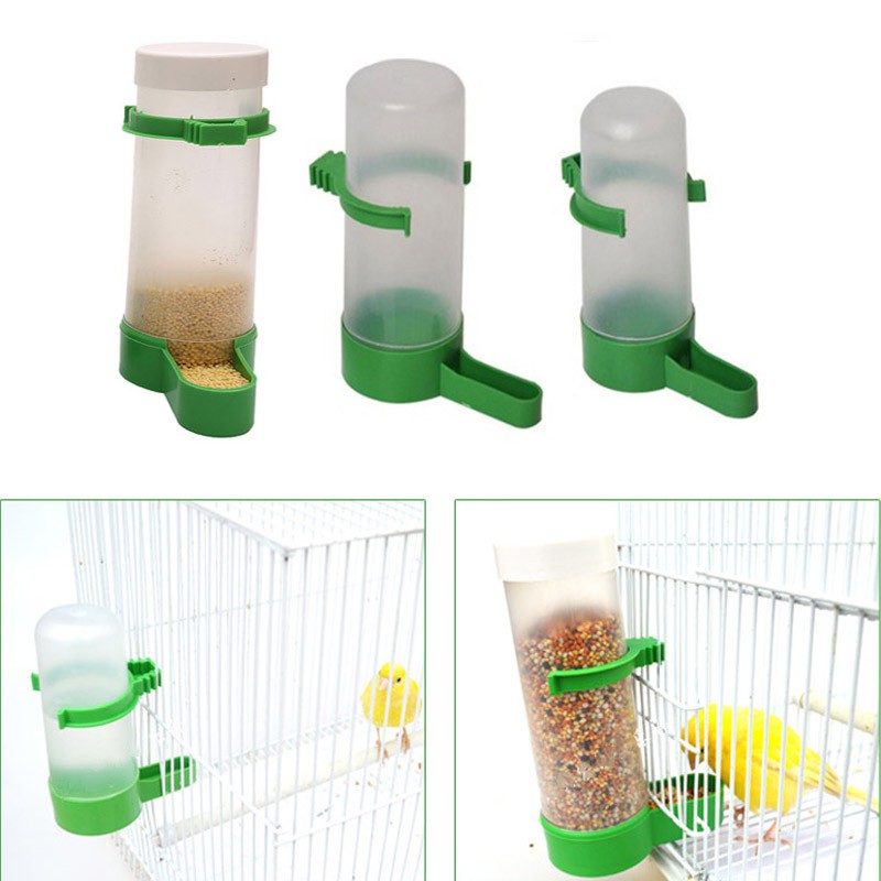 1 Set/2 Sets Birds Automatic drinking cup 60ml/90ml/150ml Birds cage ...