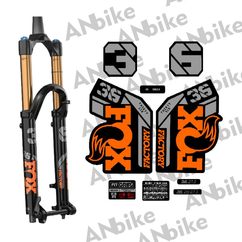 Fox Factory 36 Sticker Decal Fork Mountain Mtb Bike 2021 | Shopee Singapore