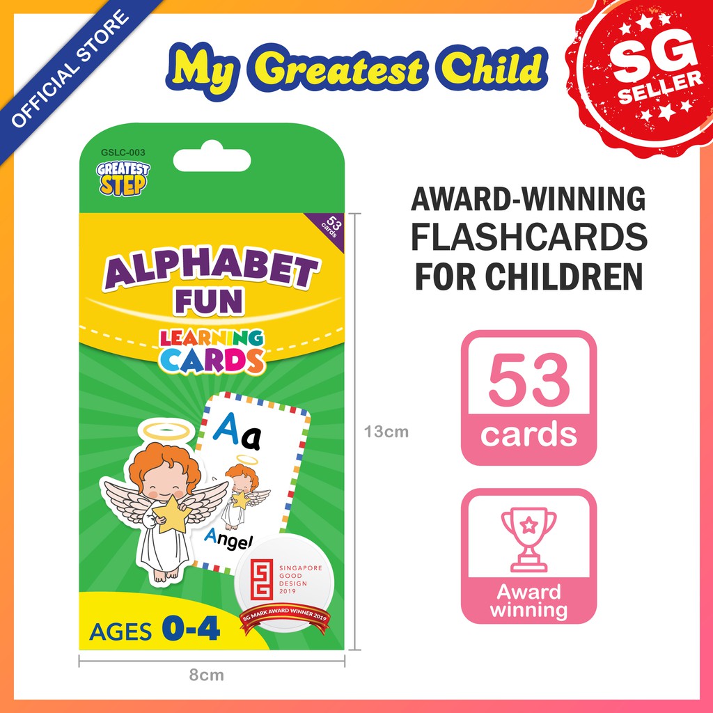 [Ready Stock] (Aged 0-4) Alphabet Fun – My Greatest Step Learning Cards ...