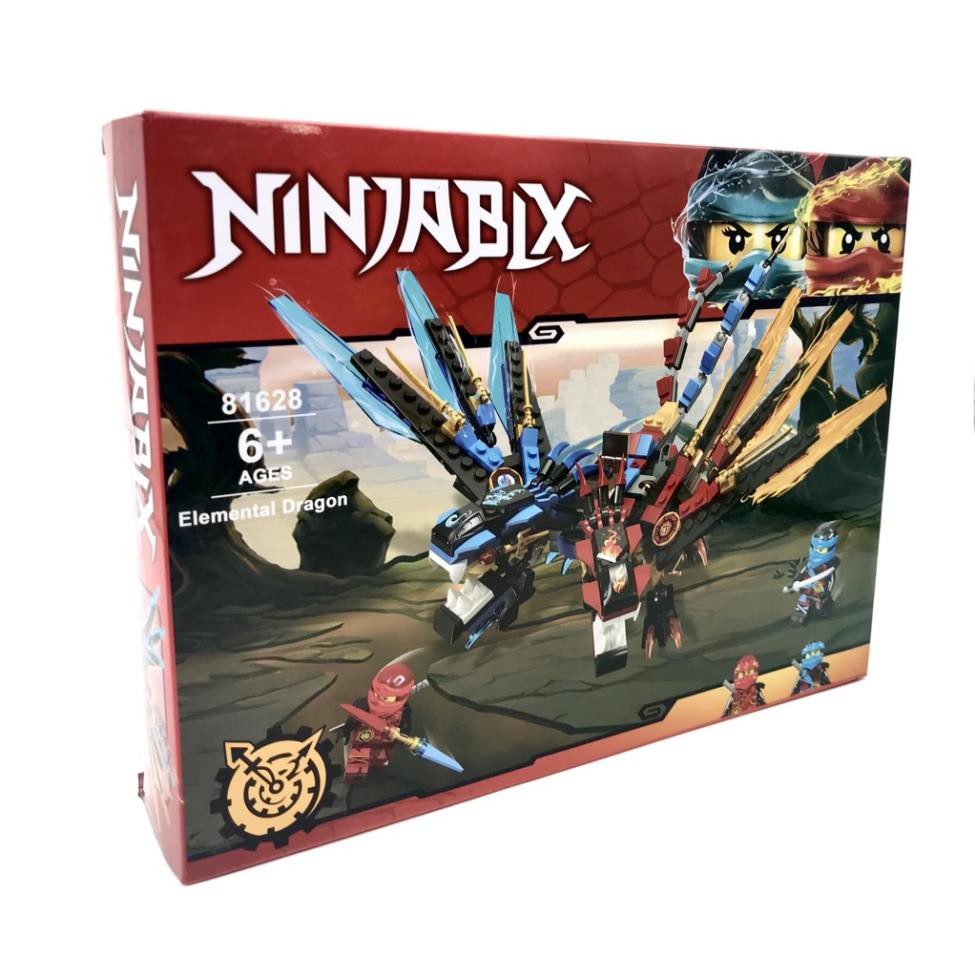 Ninjago_lego Ninja Riding a Double-Headed Dragon Fighting (426 pieces ...