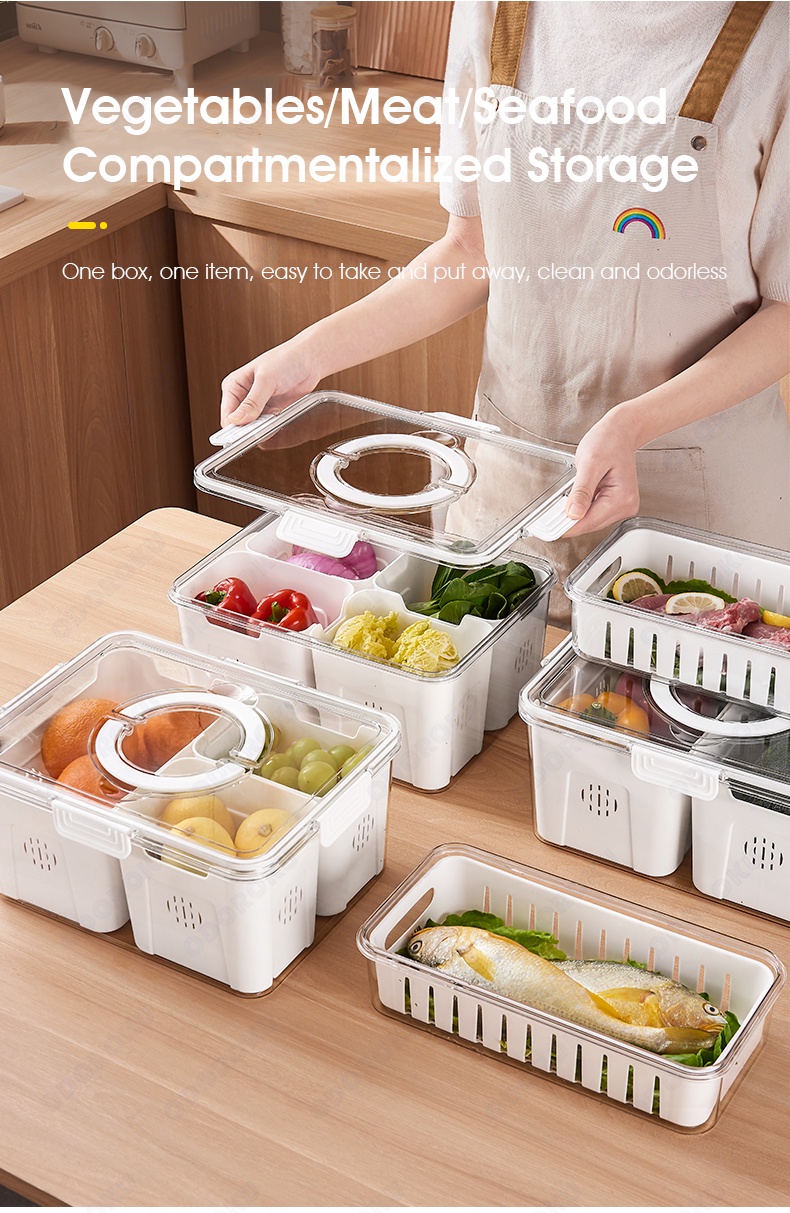 ODOROKU Multi Compartment Food Storage Containers with Lids Airtight ...