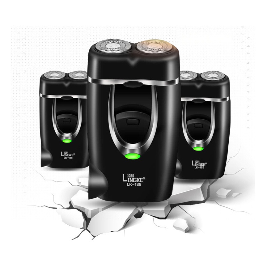 LK Professional Shaving Men Electric Razor Rechargeable Rotary Shaver ...